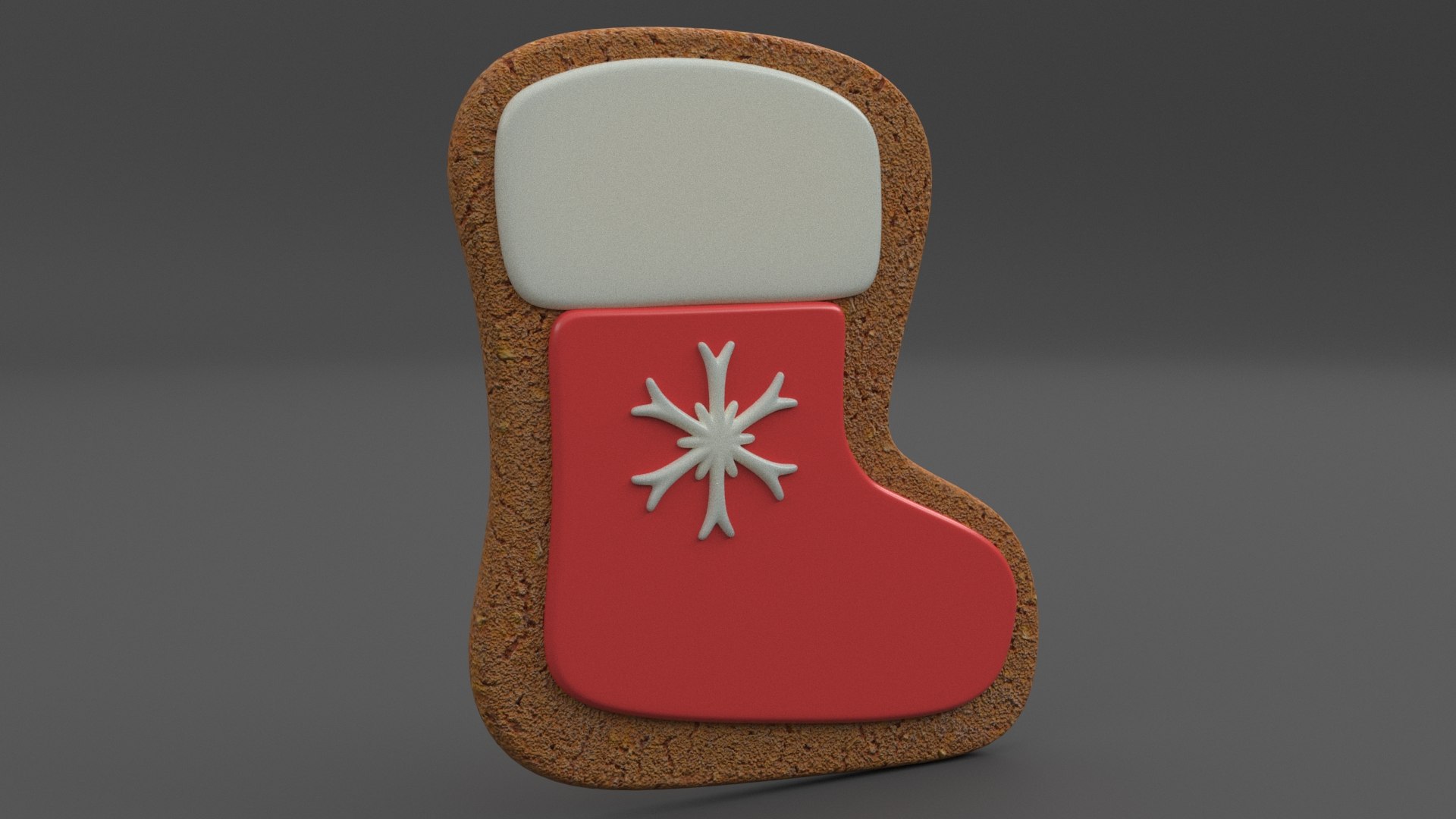 Gingerbread boot christmas cookie 3D model - TurboSquid 1651879