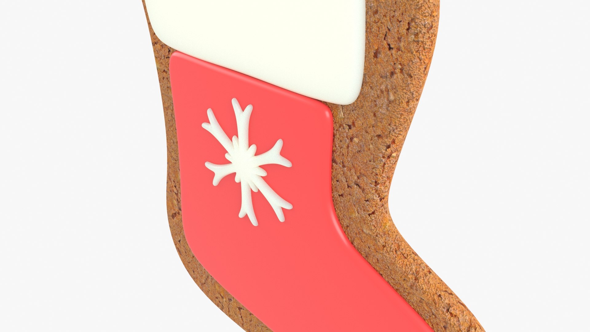 Gingerbread boot christmas cookie 3D model - TurboSquid 1651879
