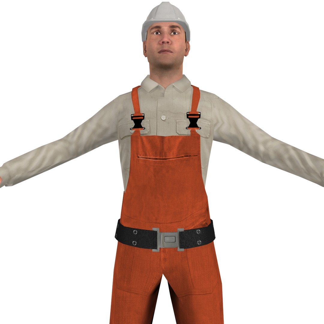 worker man obj