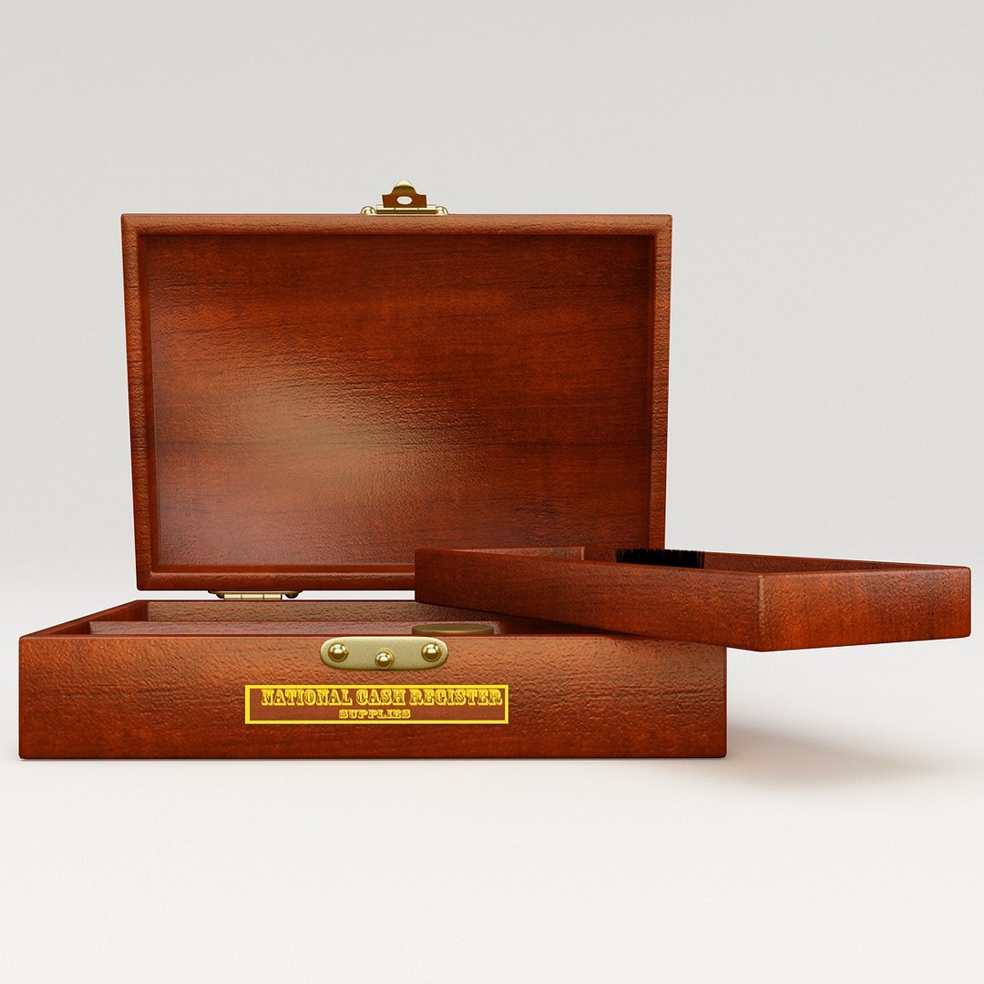 Old Cash Register 3d Model