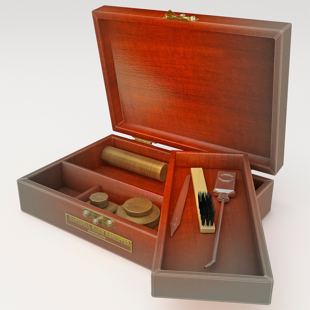 Old Cash Register 3d Model