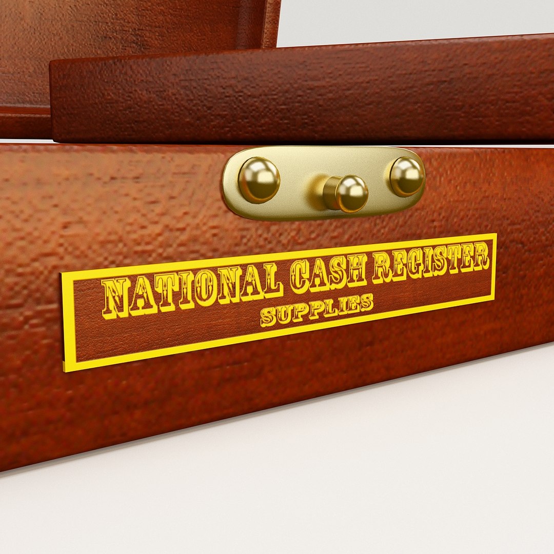 Old Cash Register 3d Model