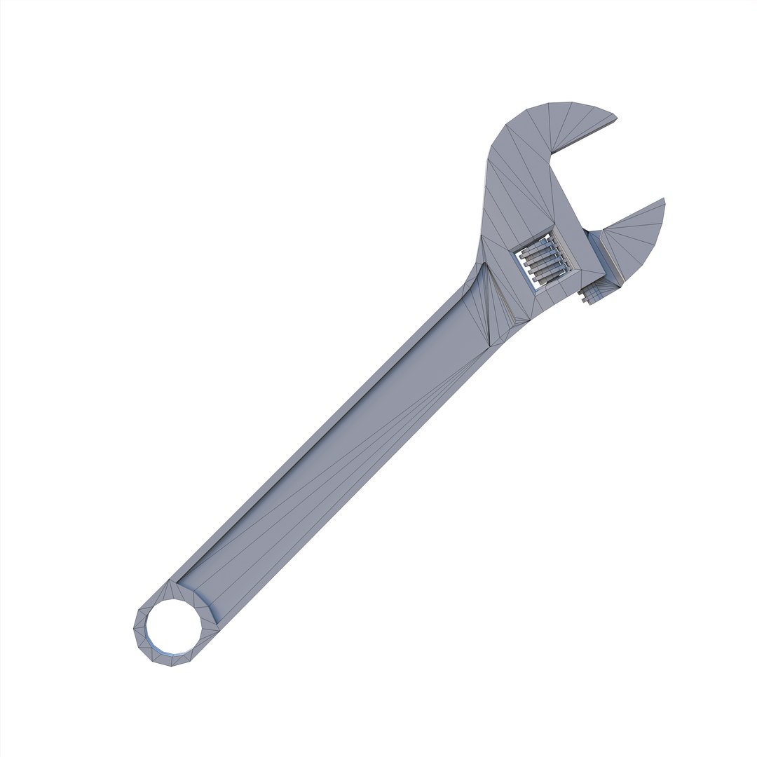 3D Adjustable Wrench - TurboSquid 2030776