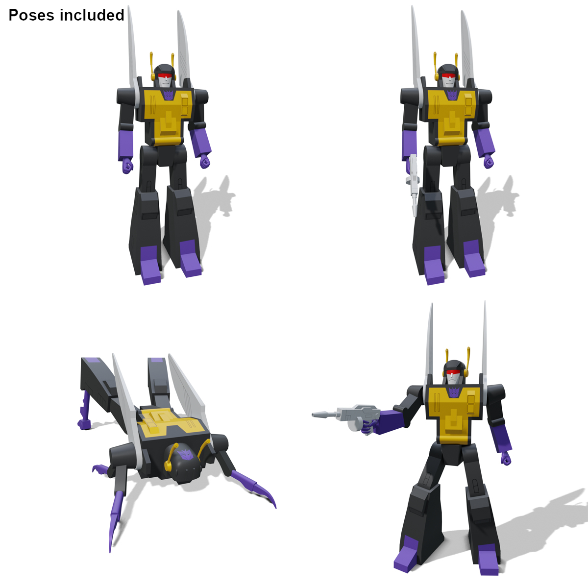 Transformers G1 Kickback 3D - TurboSquid 1789661