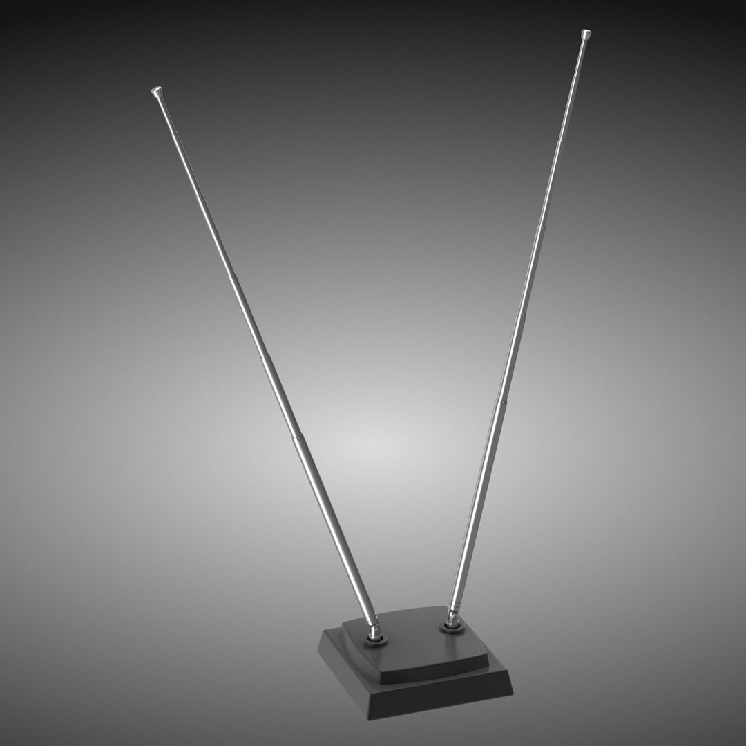 Tv Rabbit Ears 3d Model