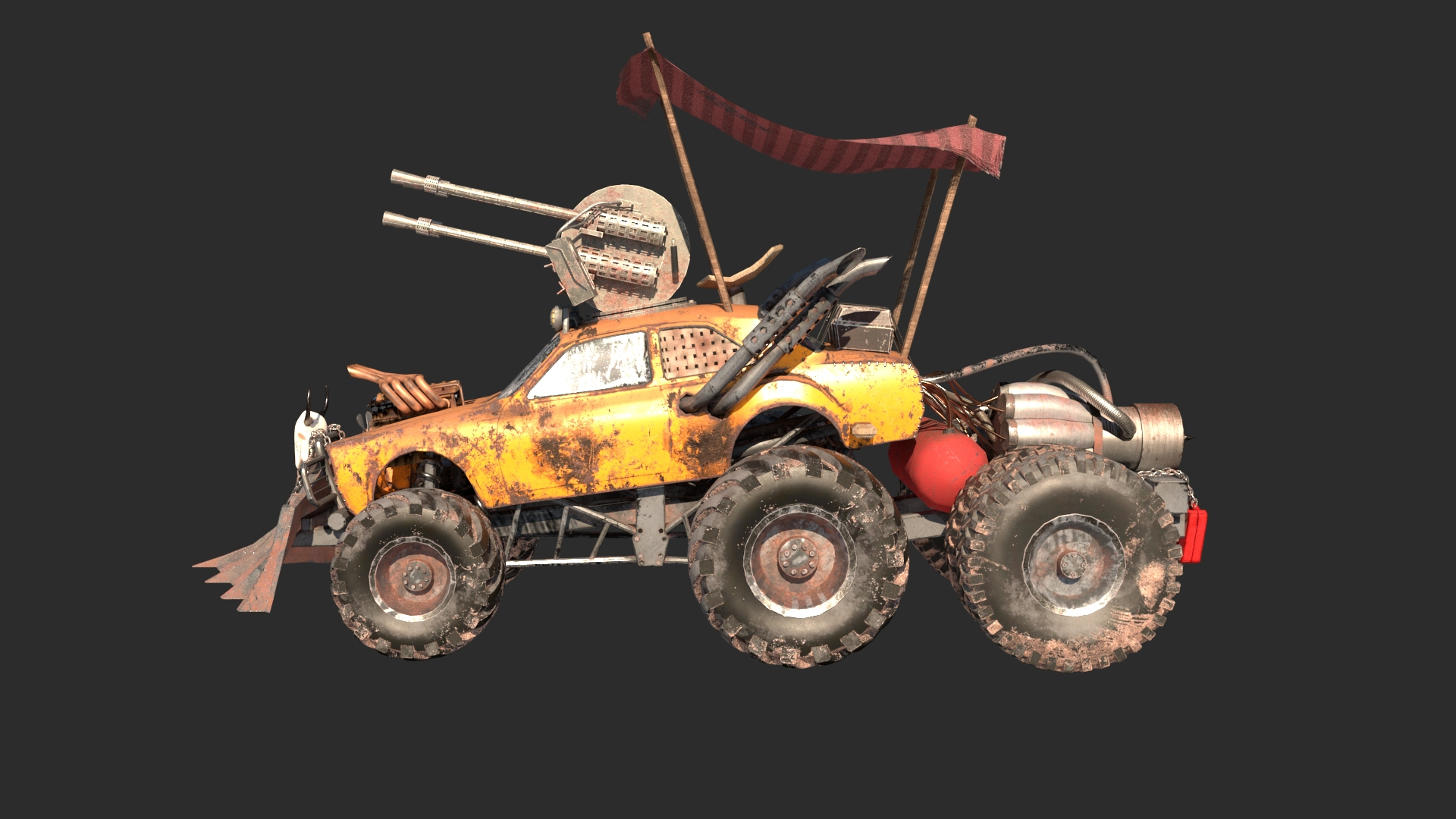 3D Model Mad Max Concept Car - TurboSquid 1808161