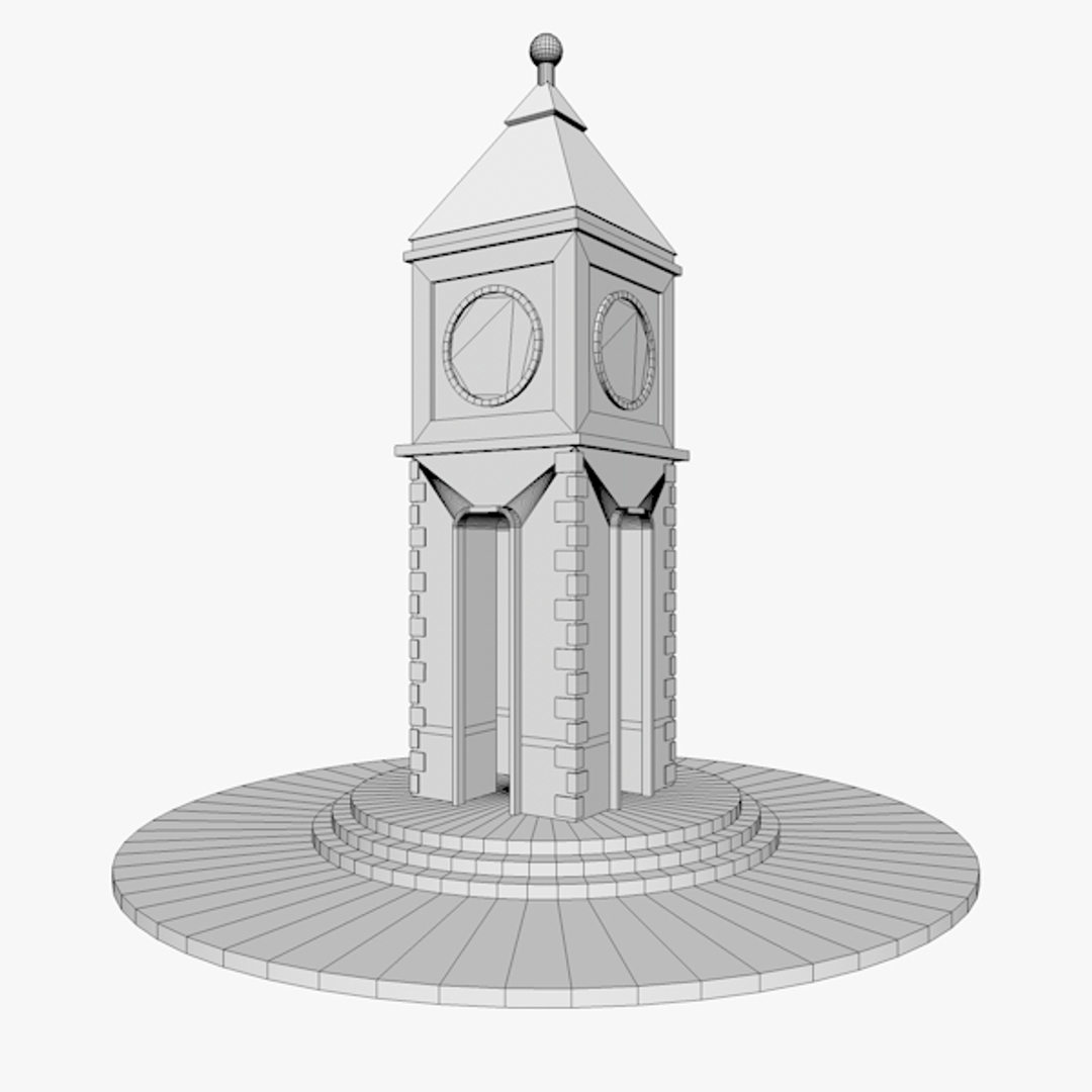 3d clock tower