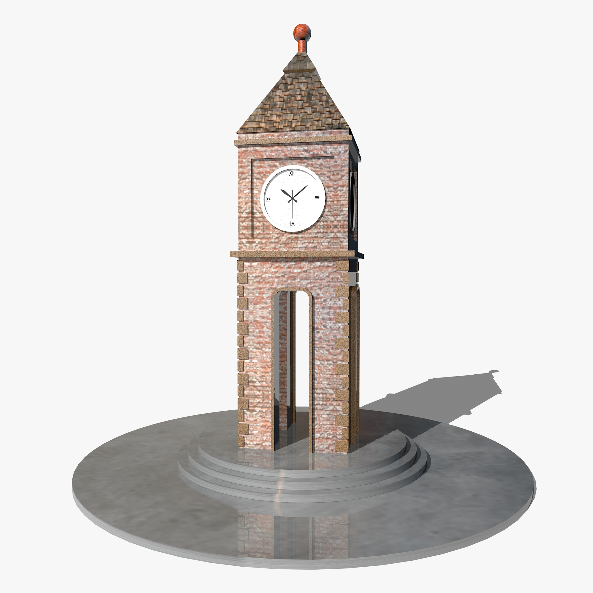 3d clock tower