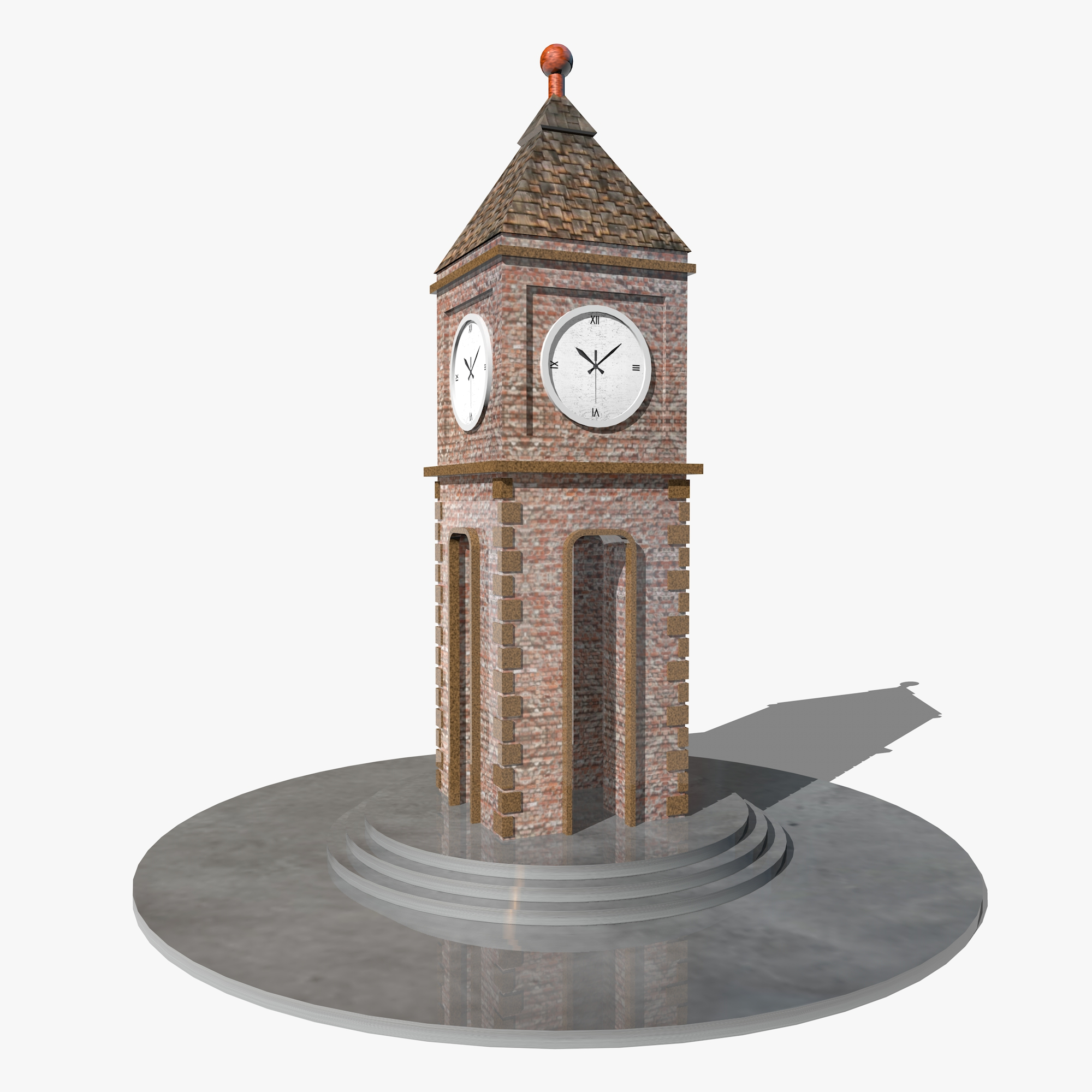 3d clock tower