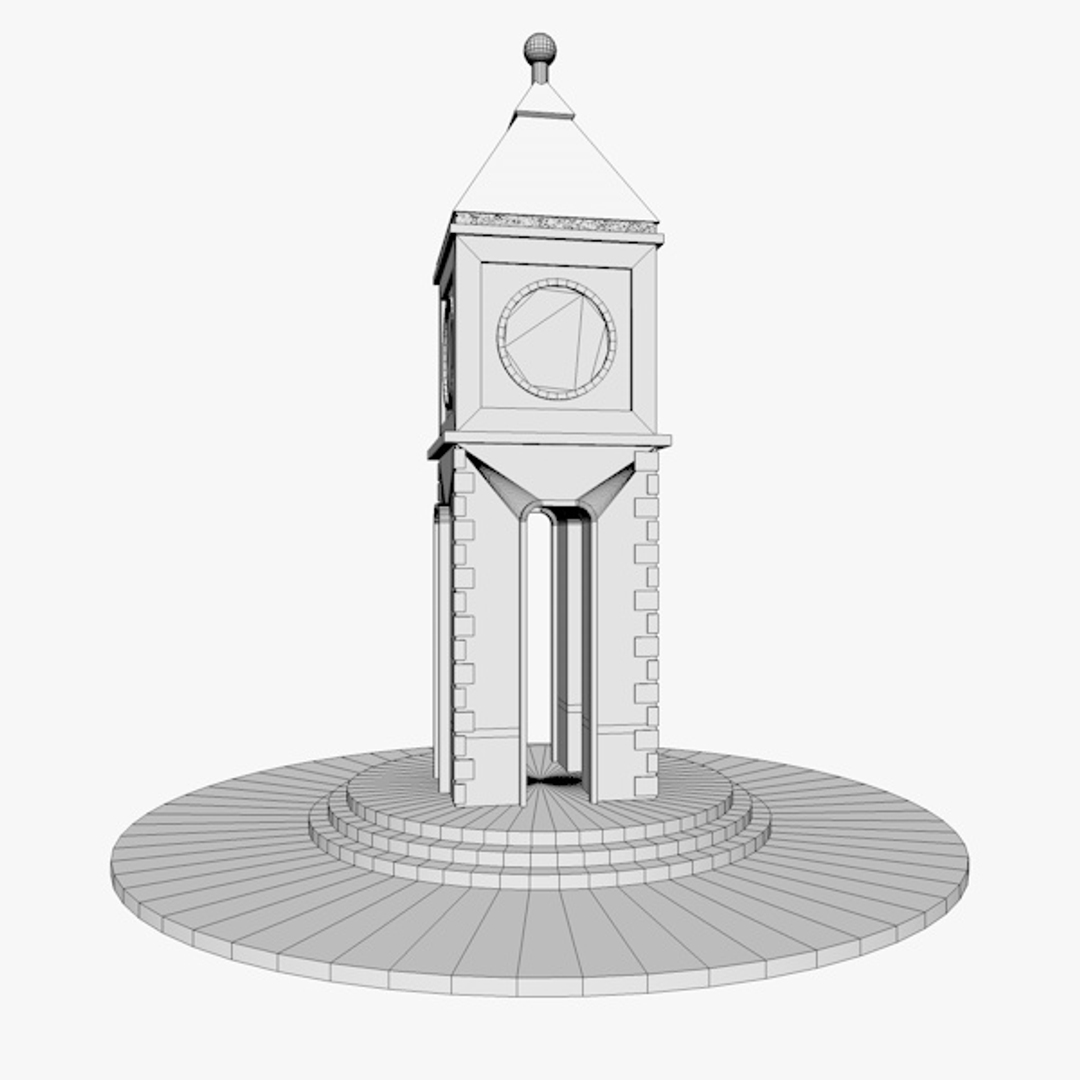 3d clock tower