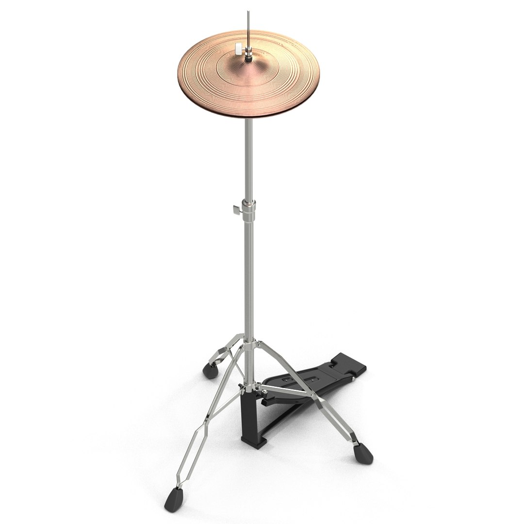 hi-hat cymbal modeled 3d model