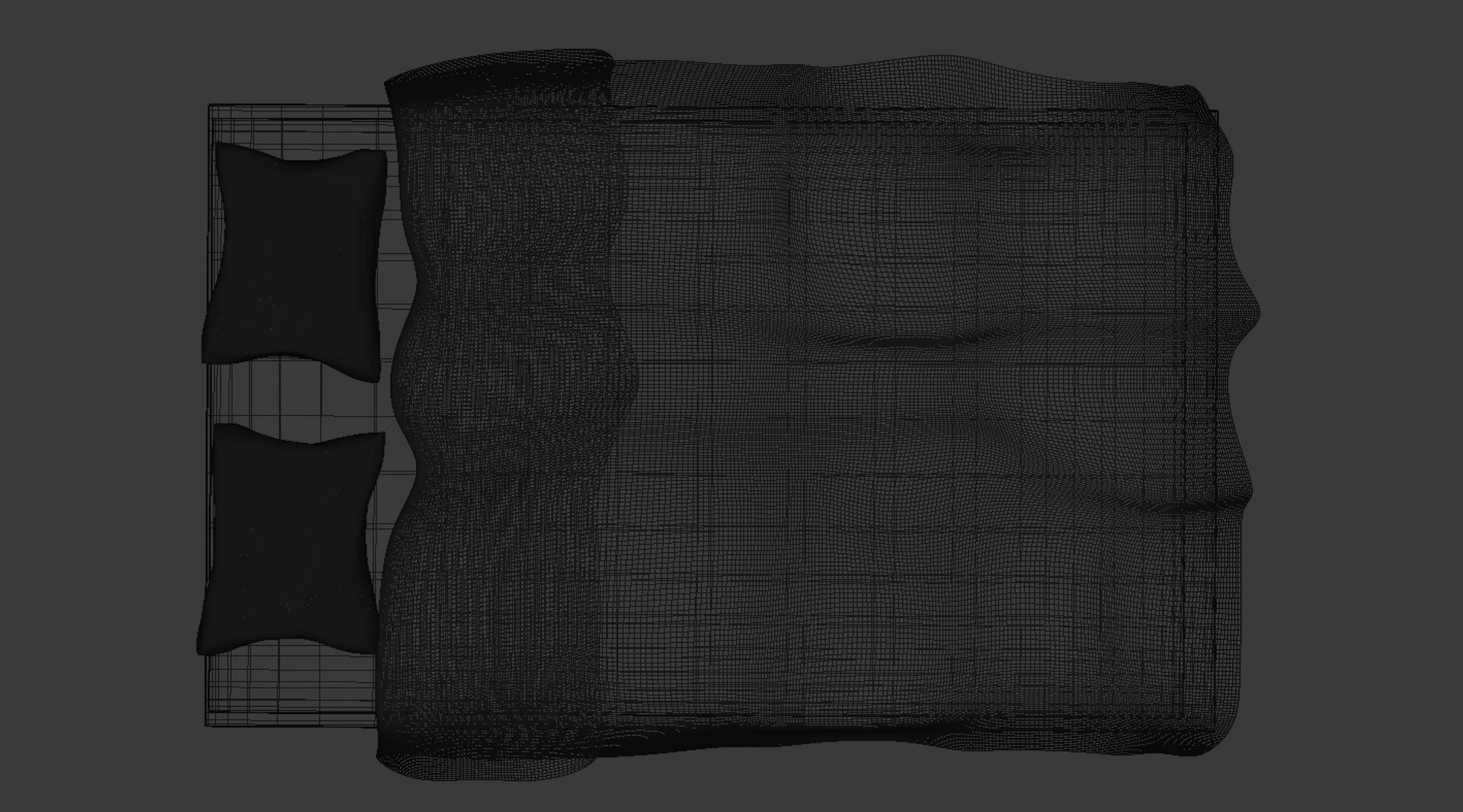 3D bed bedroom pillow model - TurboSquid 1440293