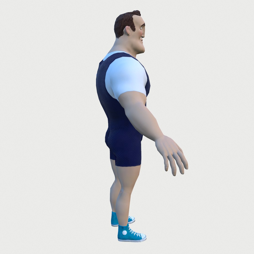 3D Model Powerlifter Low-poly - TurboSquid 1323403
