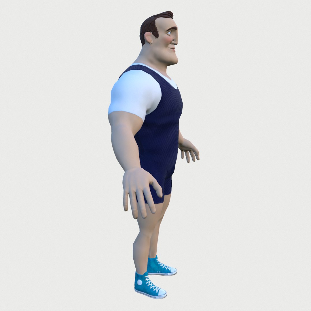 3D Model Powerlifter Low-poly - TurboSquid 1323403