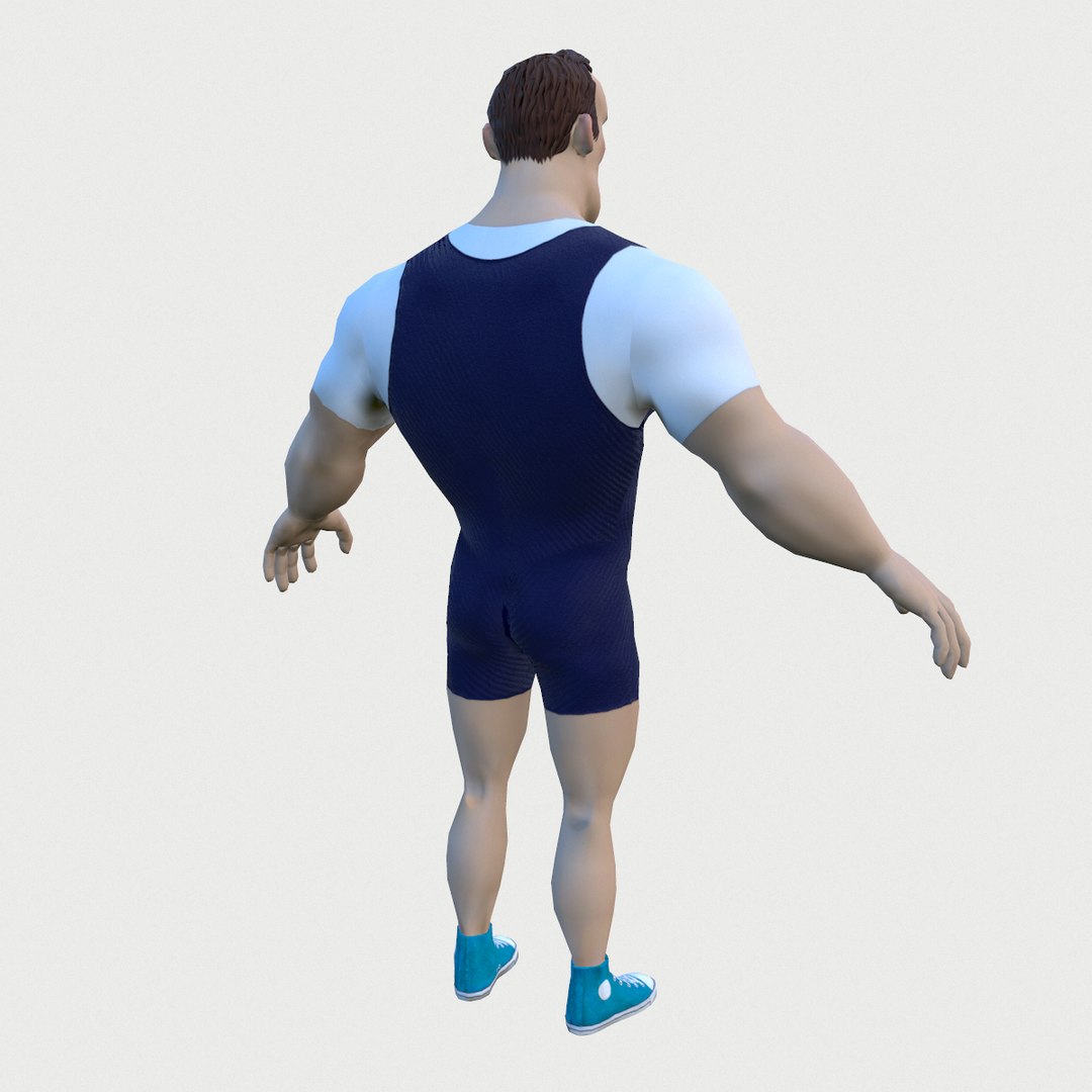 3D Model Powerlifter Low-poly - TurboSquid 1323403