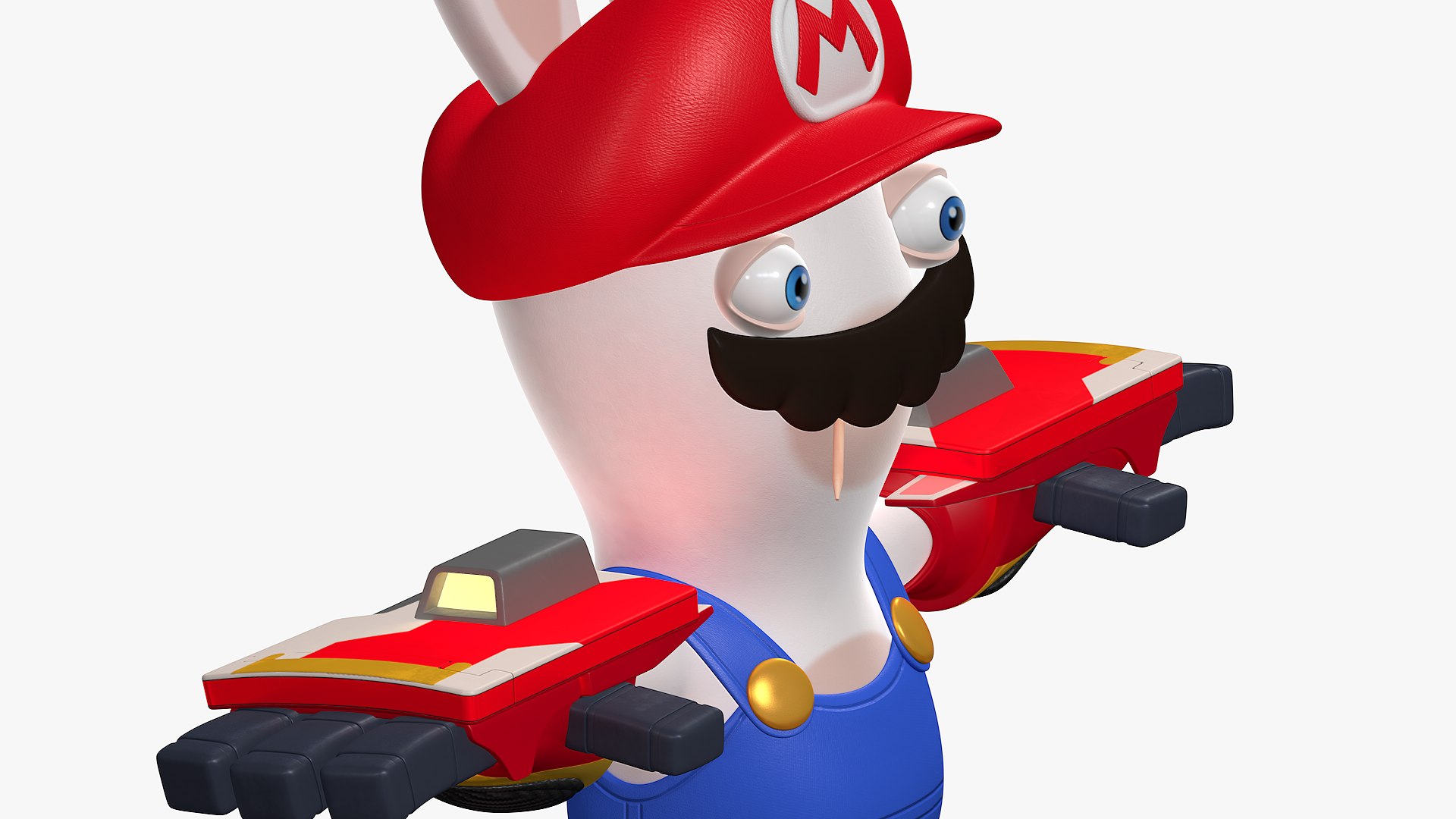 Rabbid Mario Character Gauntlet Weapon Sparks Of Hope 3D Model ...