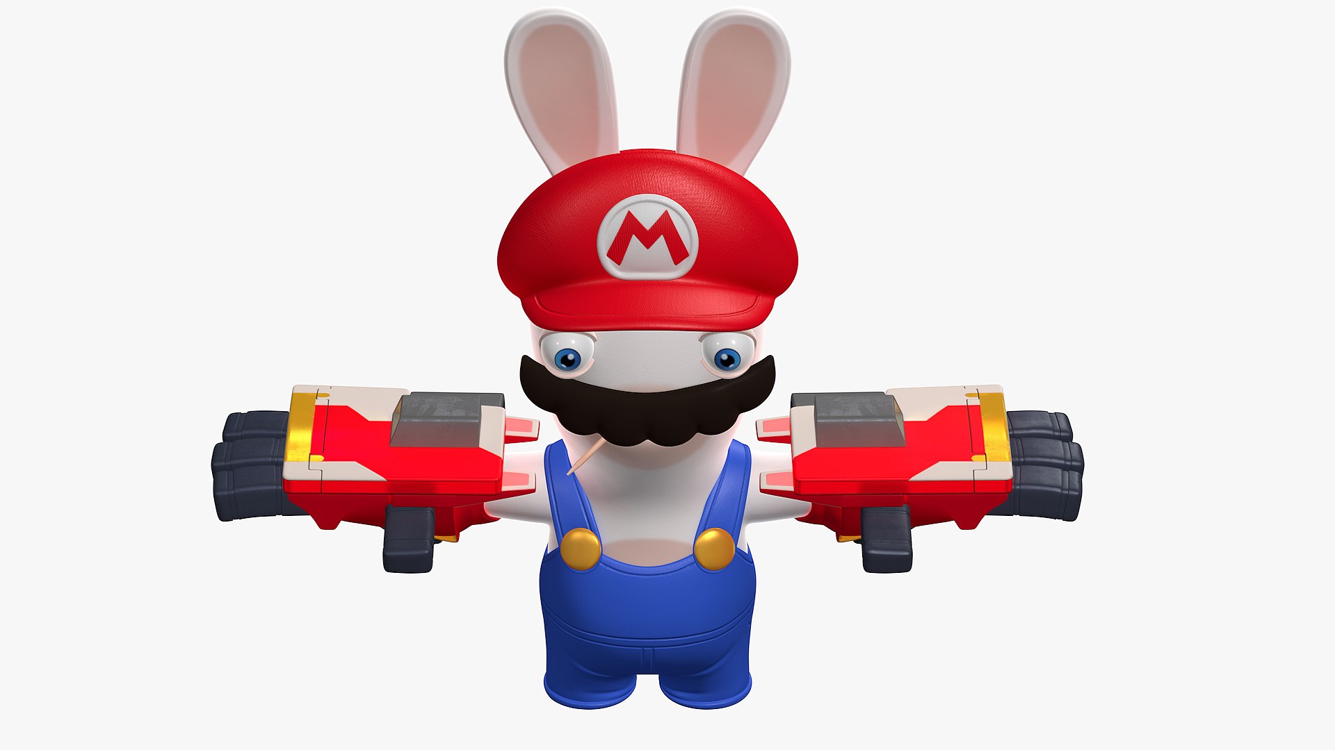 Rabbid Mario Character Gauntlet Weapon Sparks Of Hope 3D Model ...