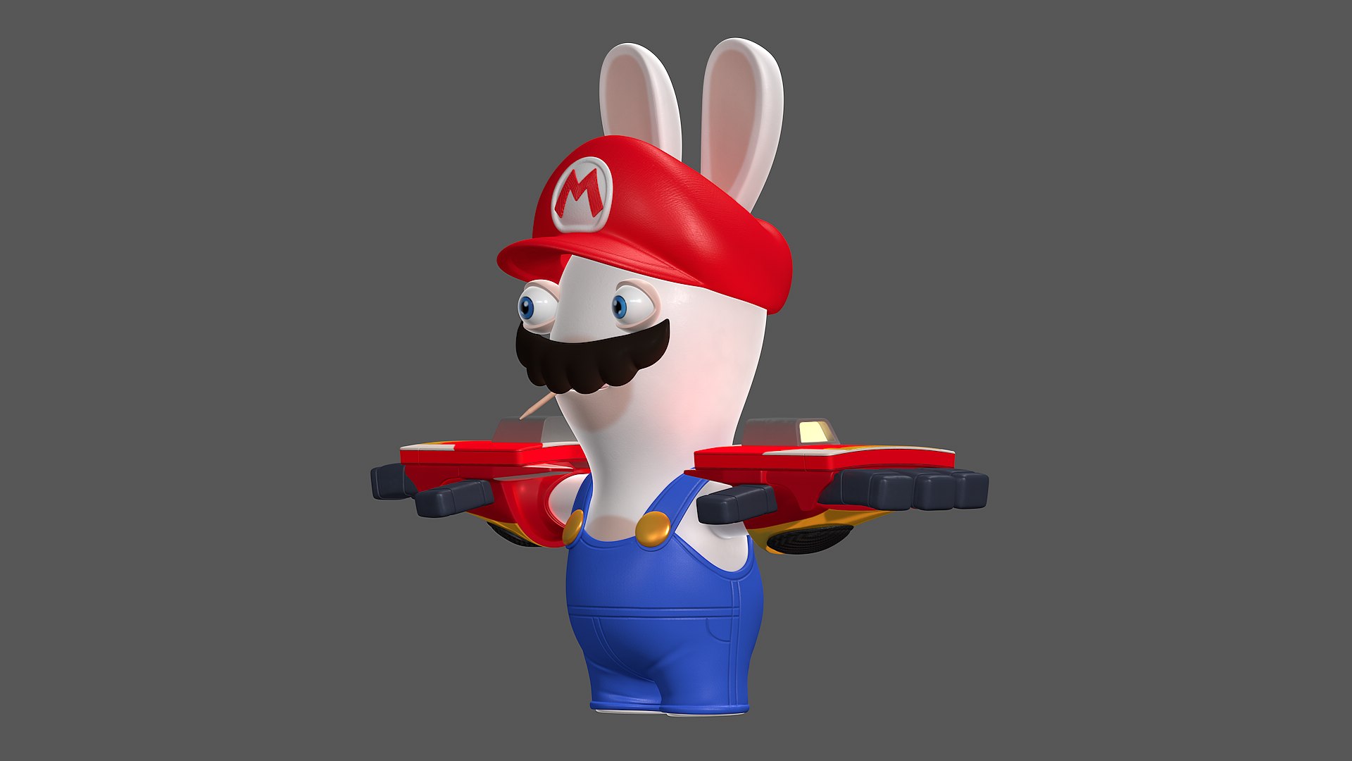 Rabbid Mario Character Gauntlet Weapon Sparks of Hope 3D 모델 ...