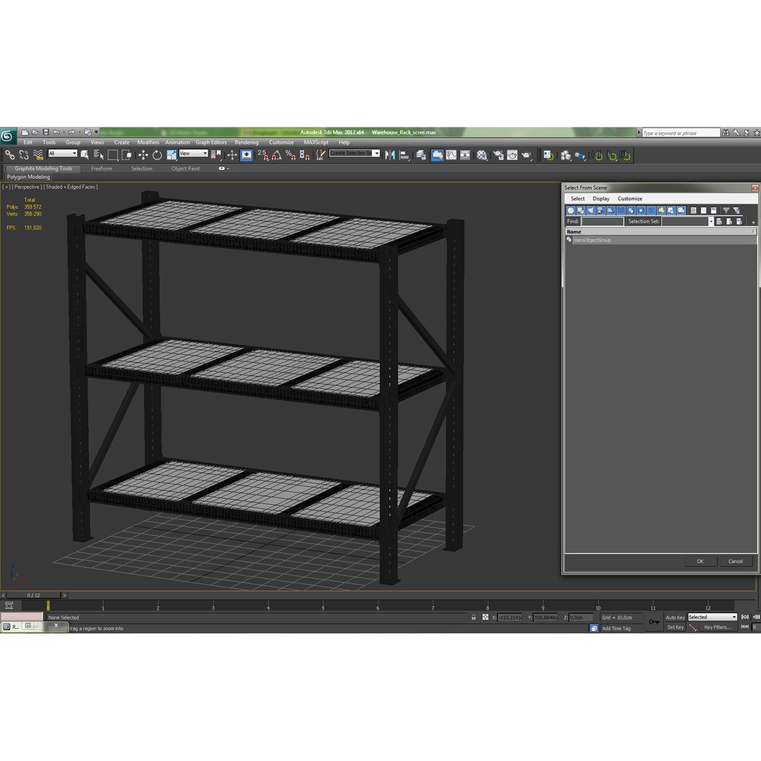 3d warehouse rack