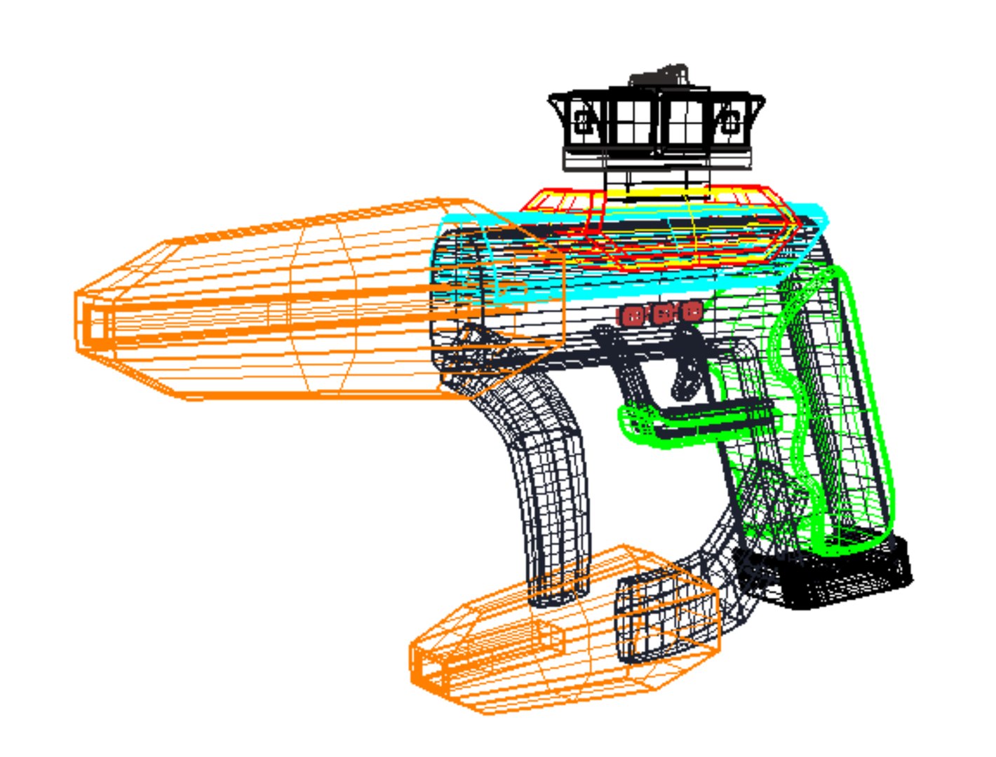 3D Gun - TurboSquid 1419533