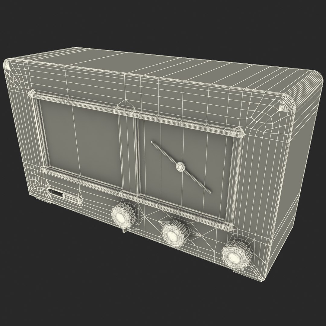 Retro Radio 3d Model