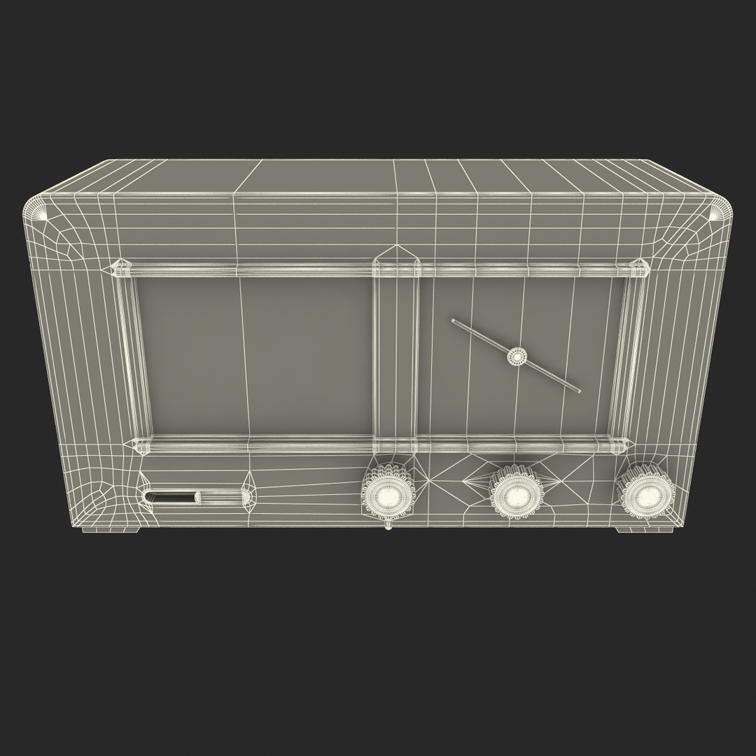 Retro Radio 3d Model