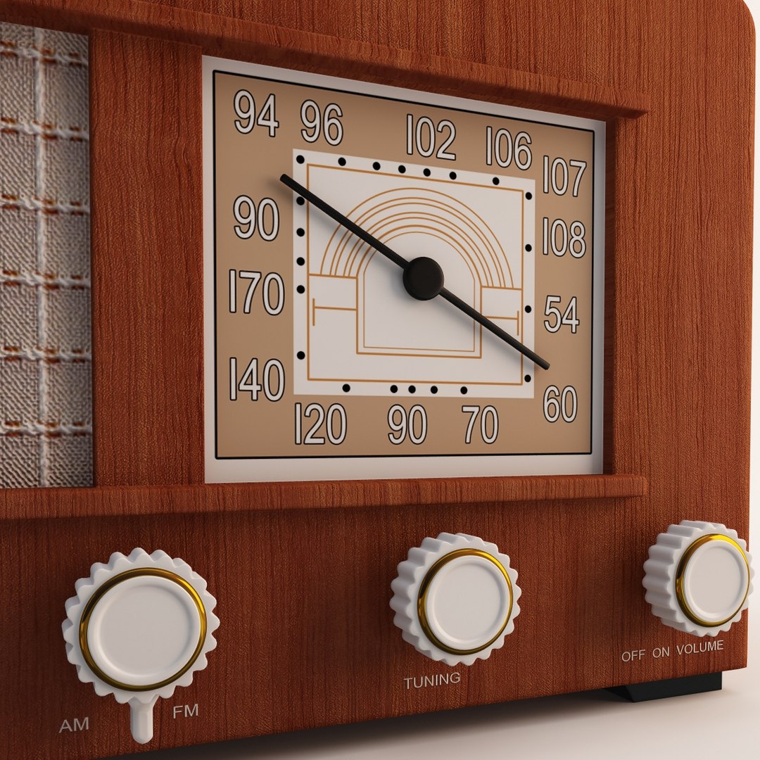 Retro Radio 3d Model
