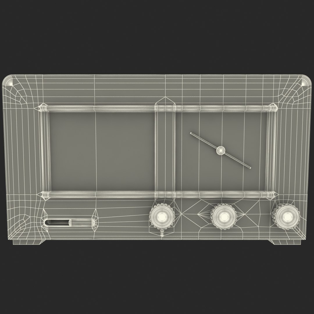 Retro Radio 3d Model
