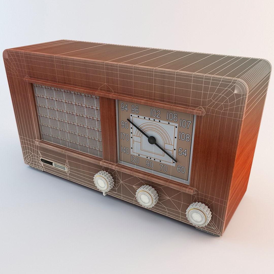 Retro Radio 3d Model