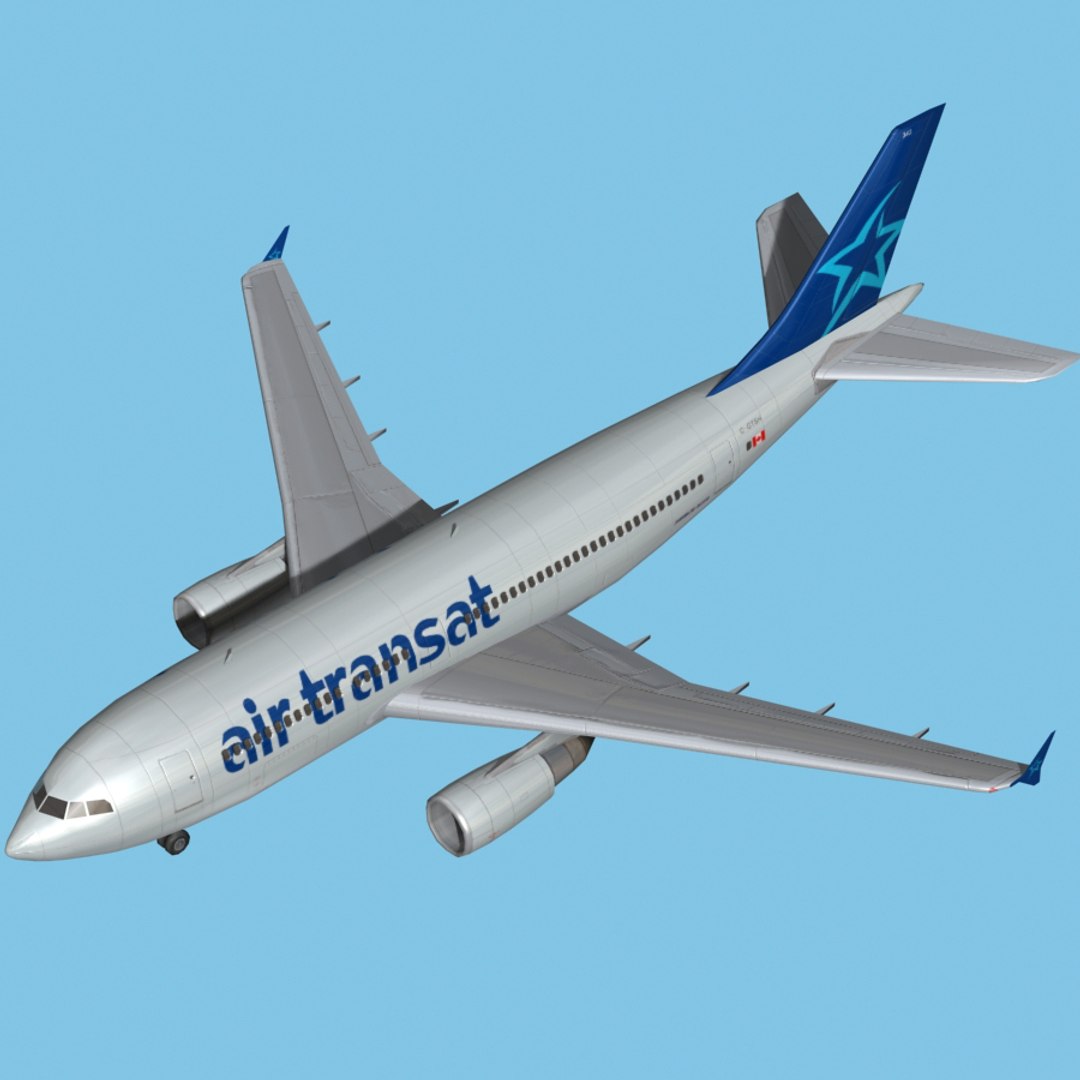 airbus a310-air transat 3ds