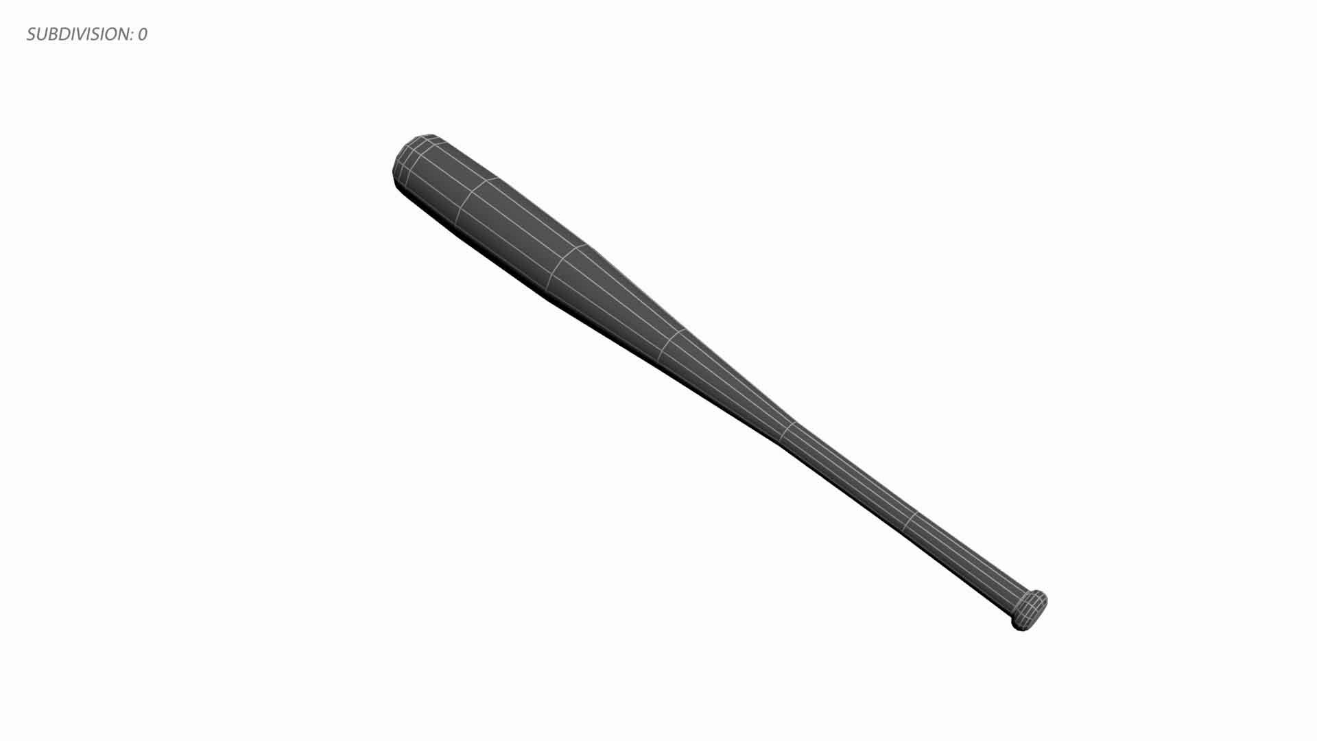 3D Wood Baseball Bat Model - TurboSquid 1723703