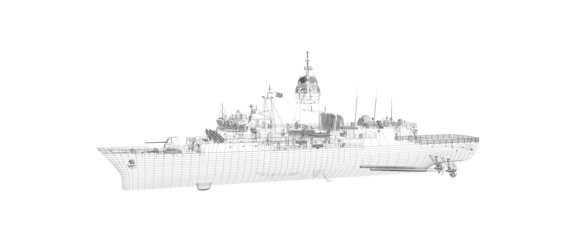 3D ANZAC Class Guided Missile Frigate - HMAS Anzac ASMDAMCAP Upgrade ...