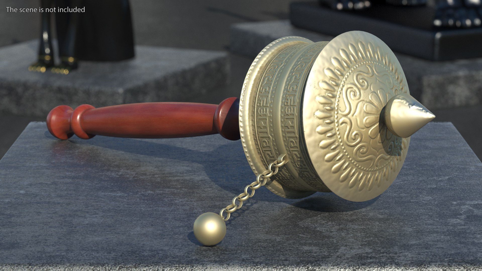 3D Tibetan Buddhist Hand Held Prayer Wheel Model - TurboSquid 2060257
