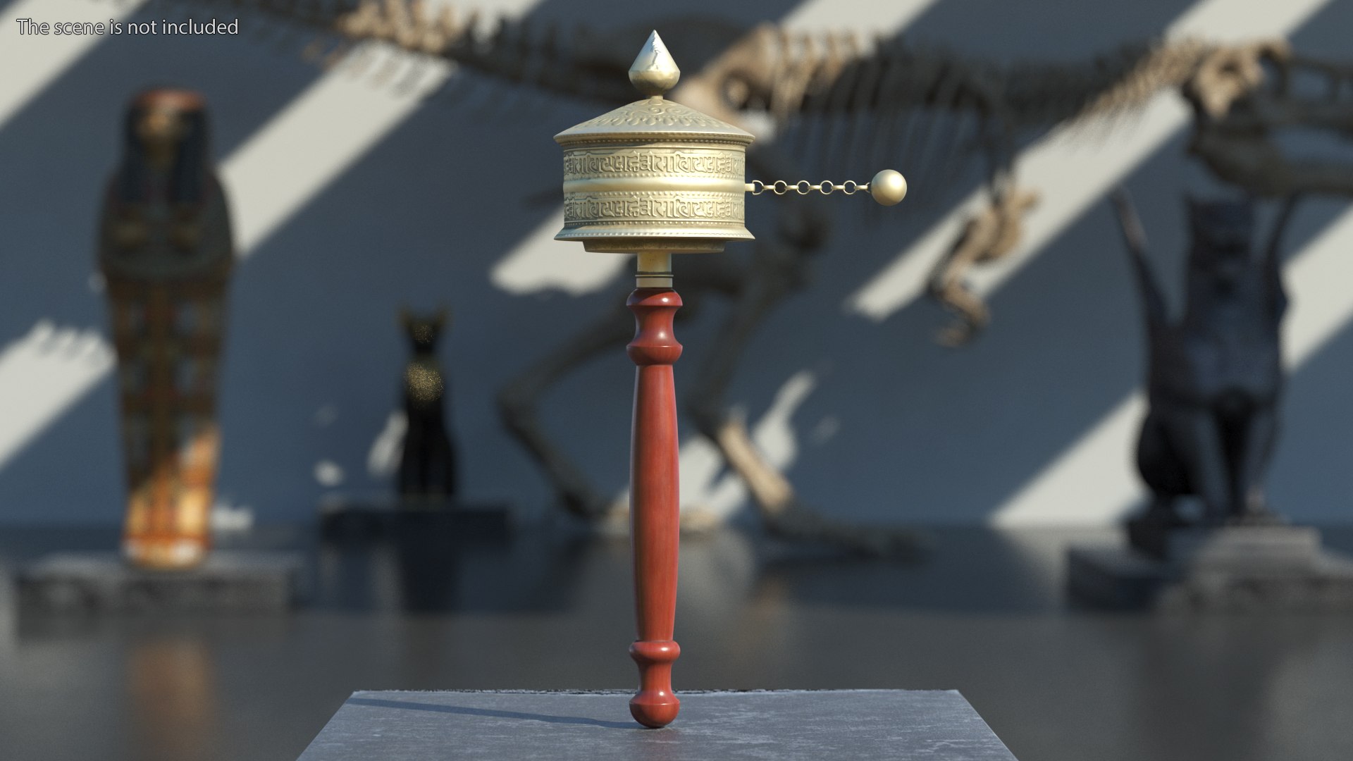 3D Tibetan Buddhist Hand Held Prayer Wheel Model - TurboSquid 2060257