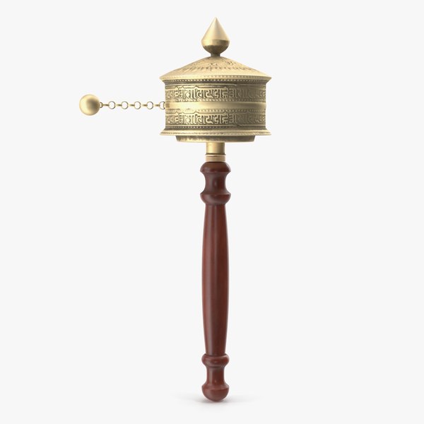 modelo 3d Tibetan Buddhist Hand Held Prayer Wheel - TurboSquid 2060257