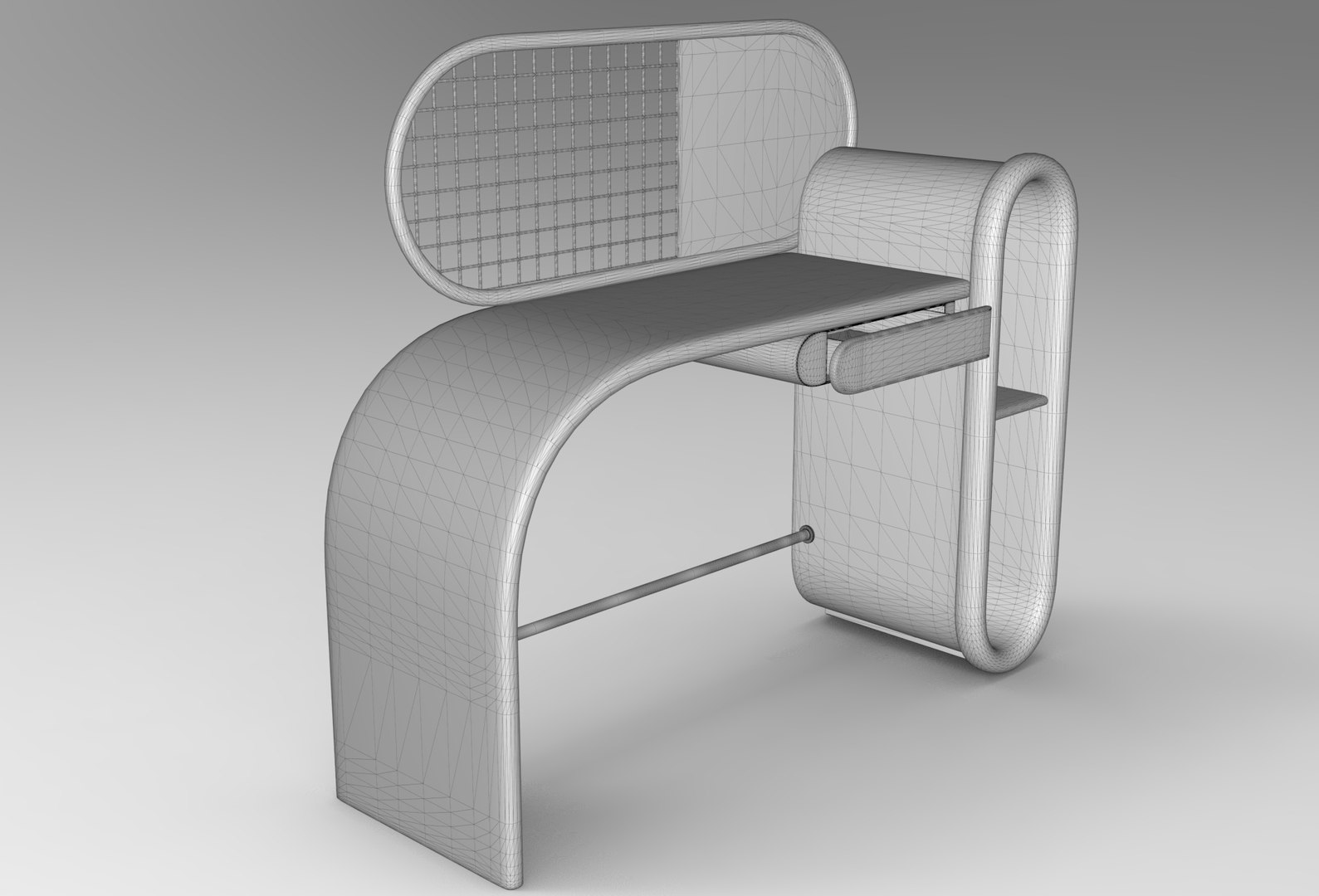 Buble Desk Model - TurboSquid 2275685