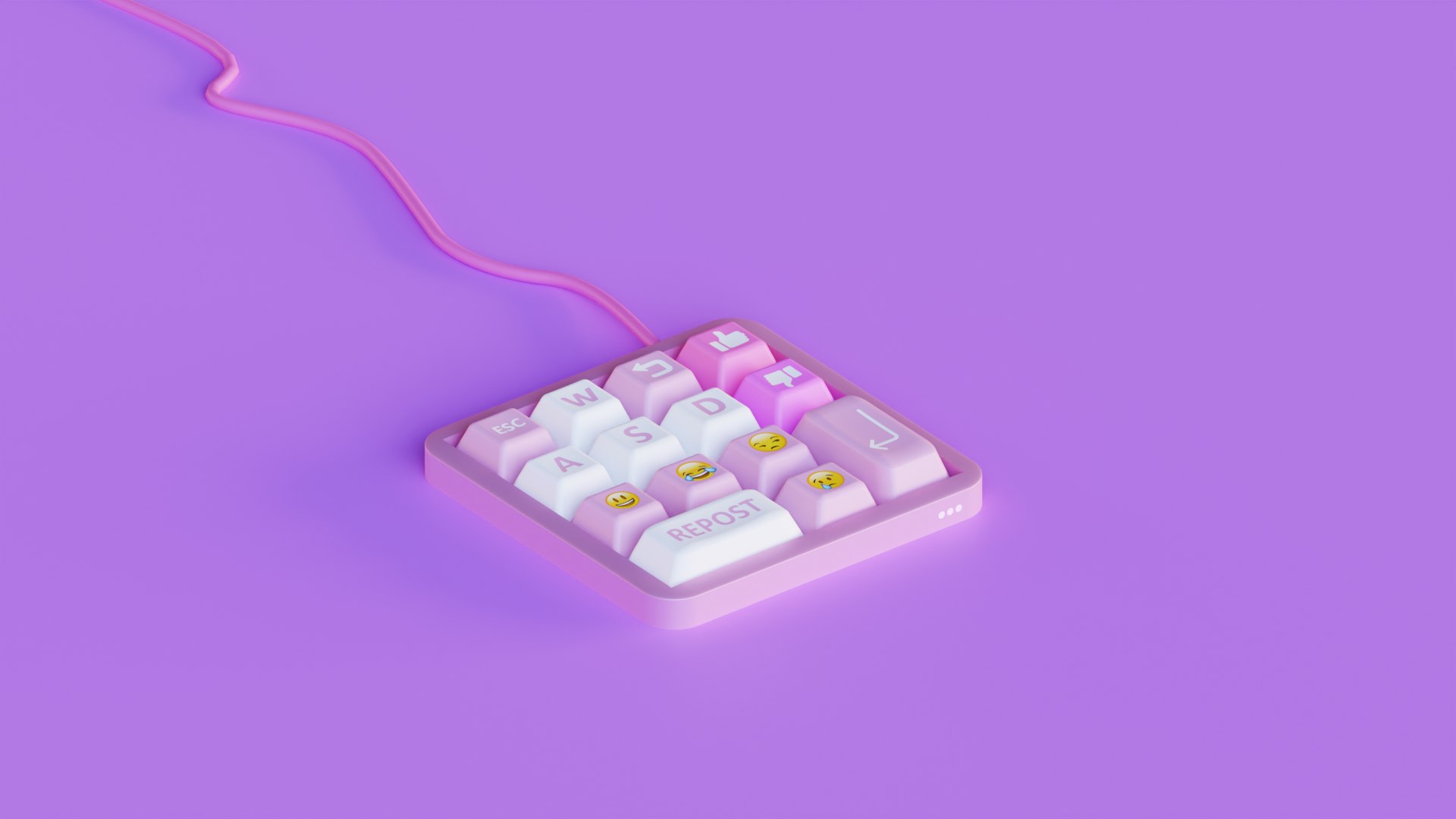 Mini Keyboard 3d Model Turbosquid 2279182