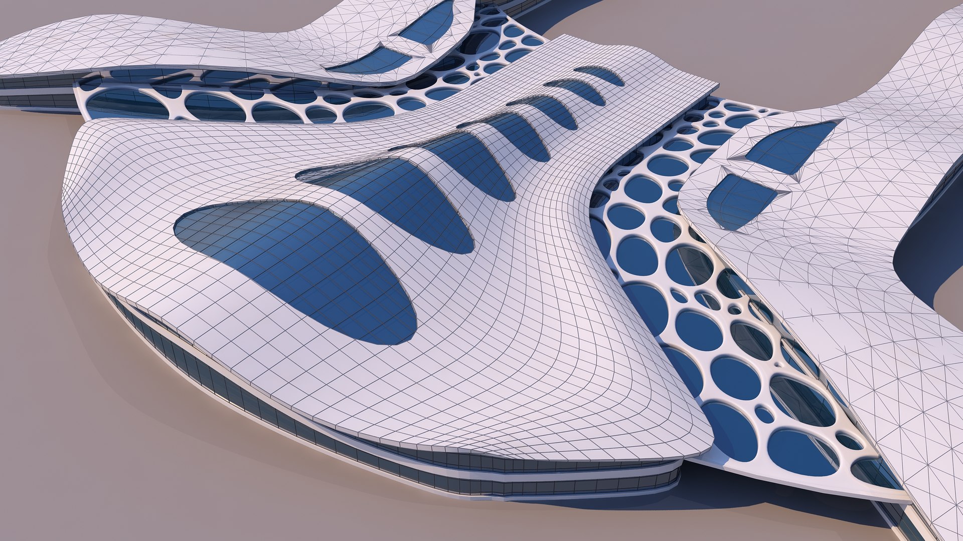 3D 0108 - Organic Building - TurboSquid 2236131