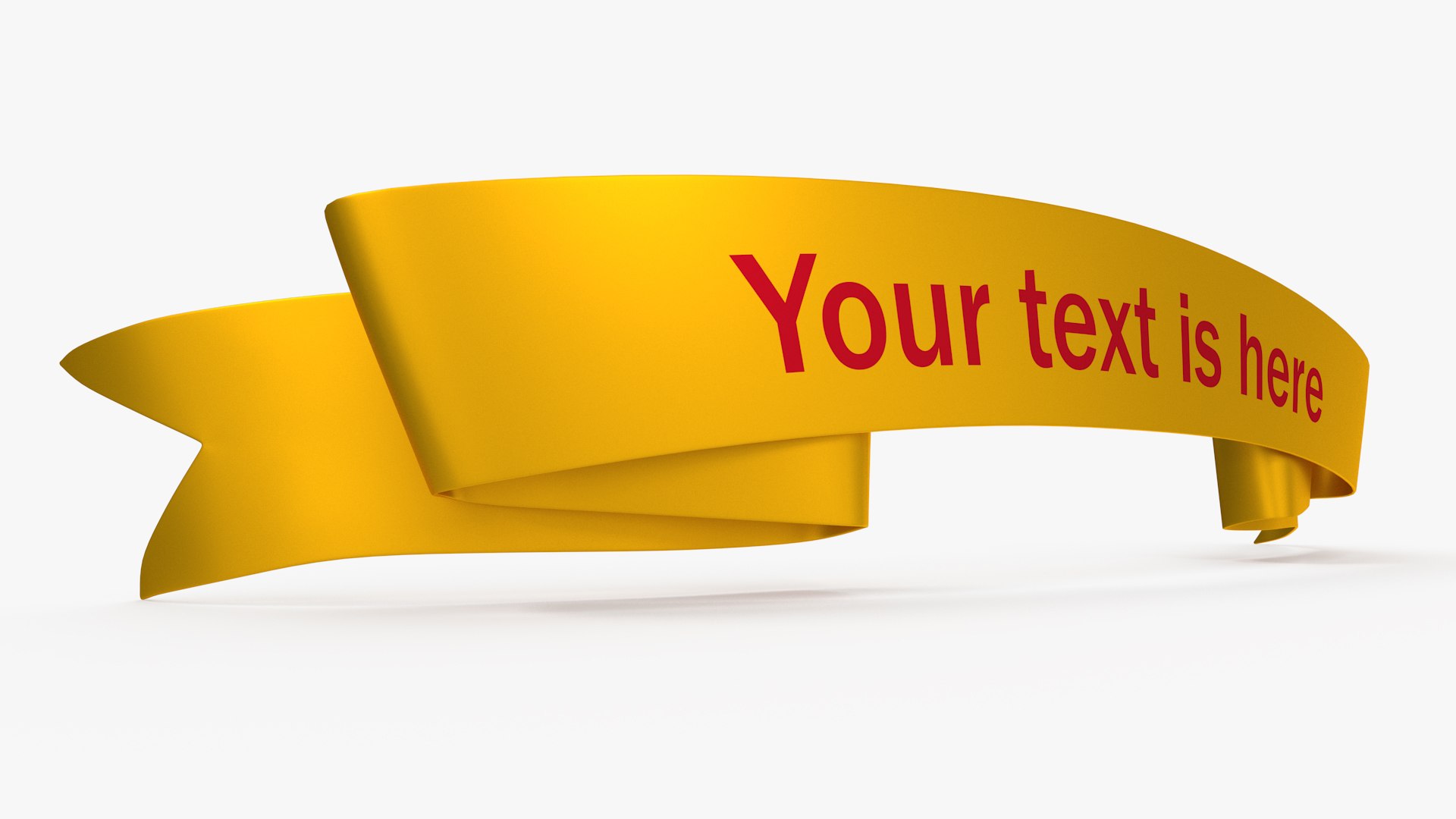 Winner Award Banner Gold 3D - TurboSquid 2003122