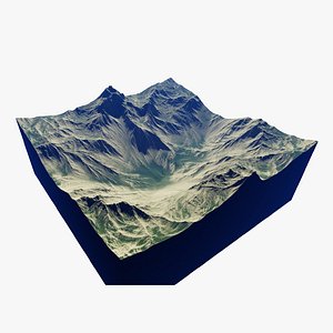 Mountain Hills Tile Map Model - TurboSquid 1872069