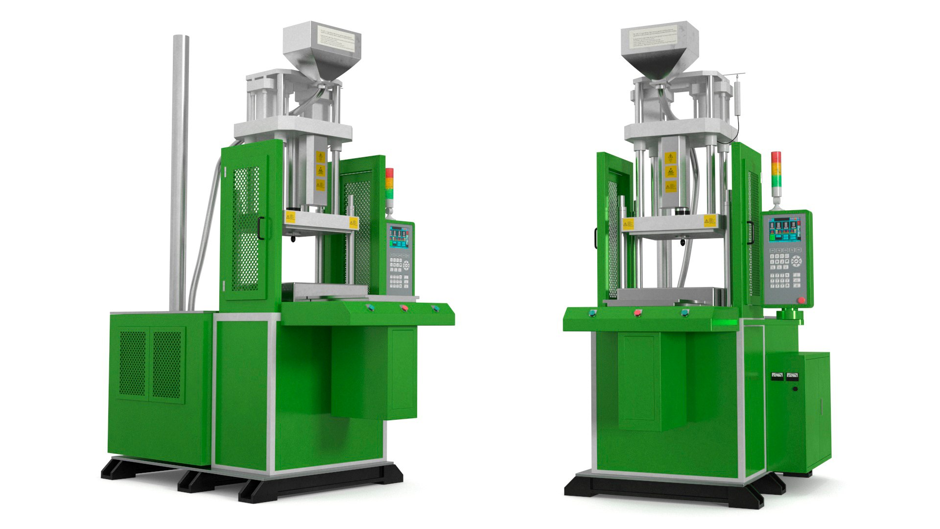 Vertical Plastic Injection Molding Machine Green 3D Model - TurboSquid ...