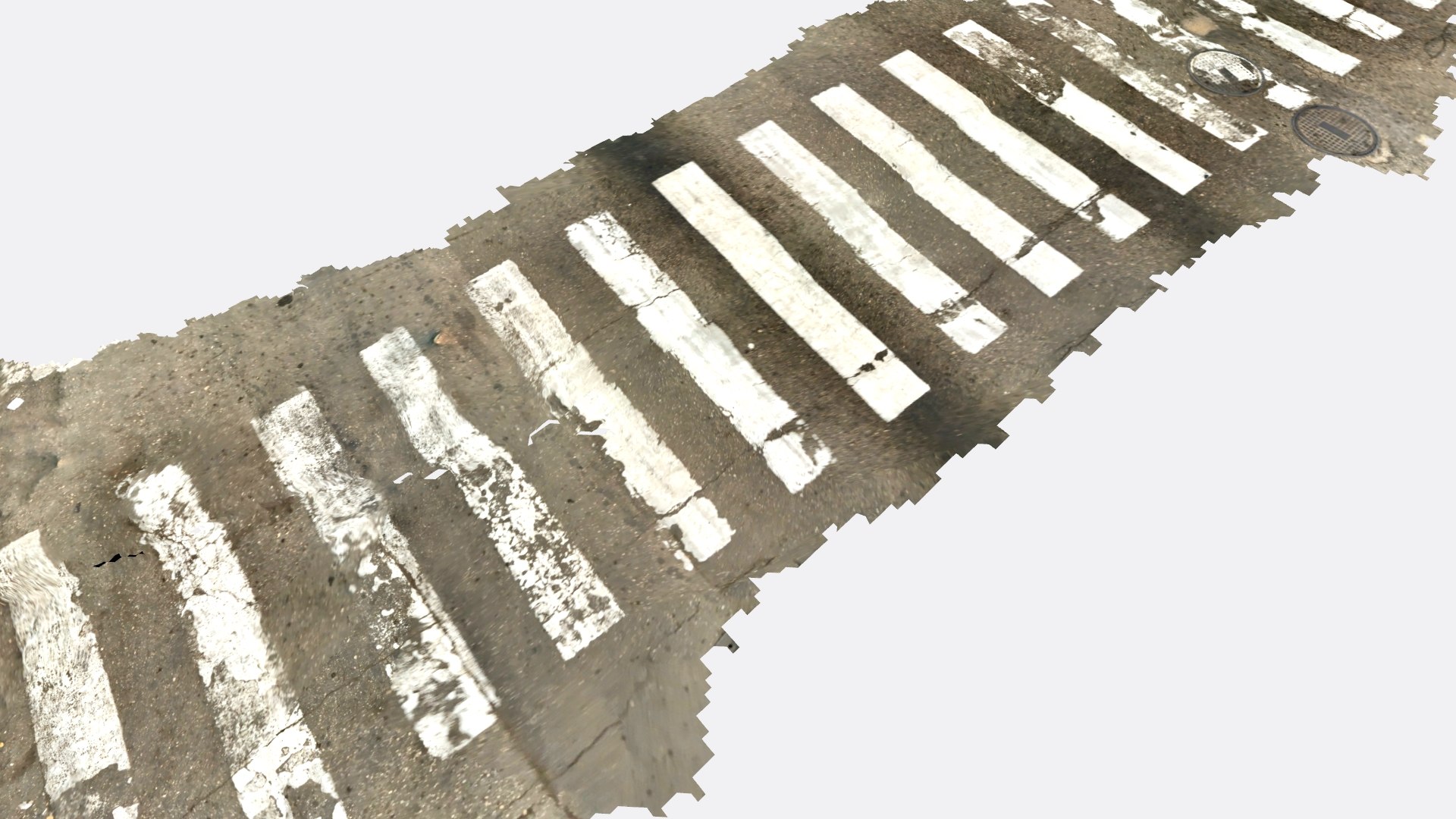 Old Crosswalk 3D - TurboSquid 1968324