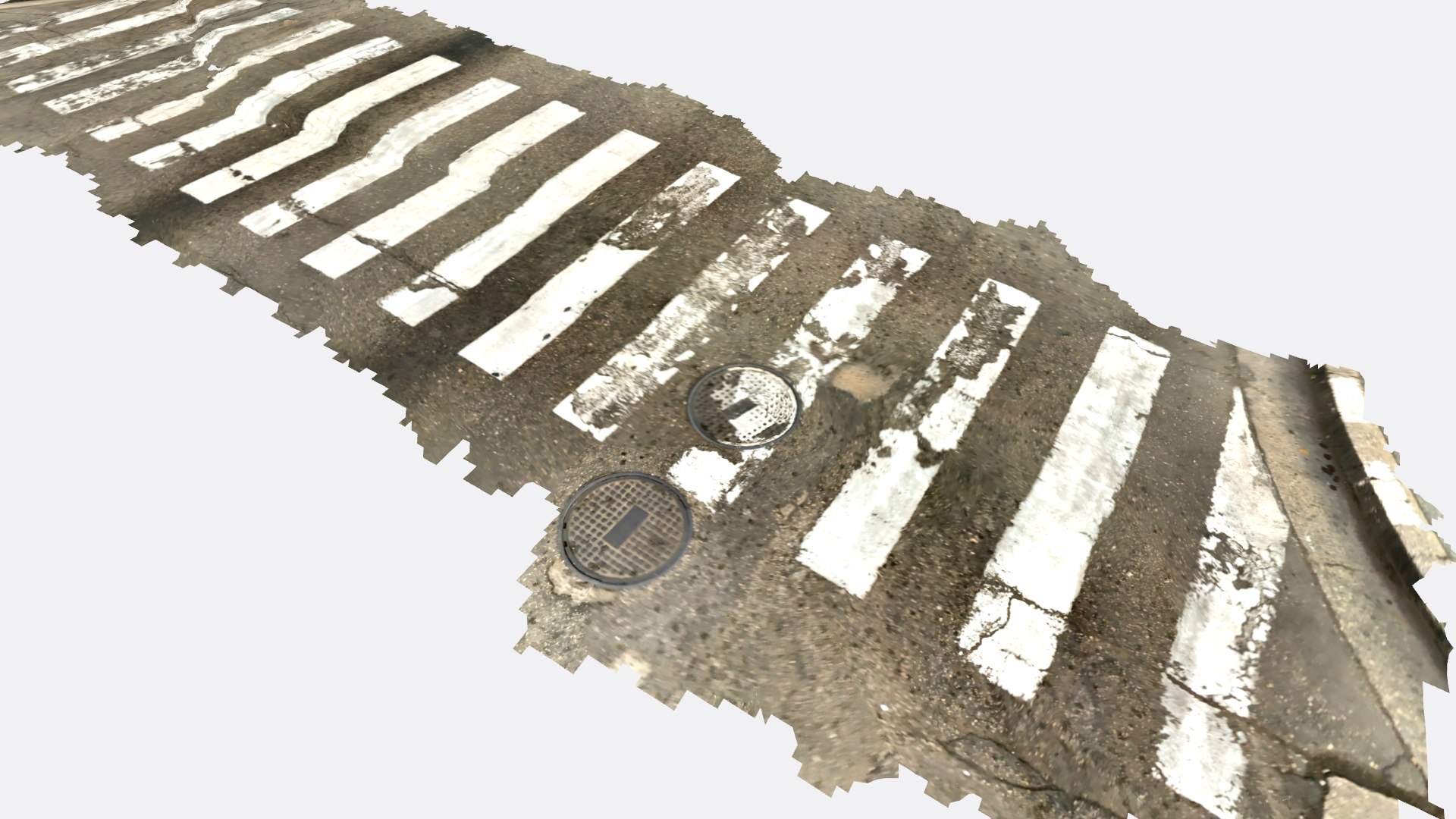 Old Crosswalk 3D - TurboSquid 1968324