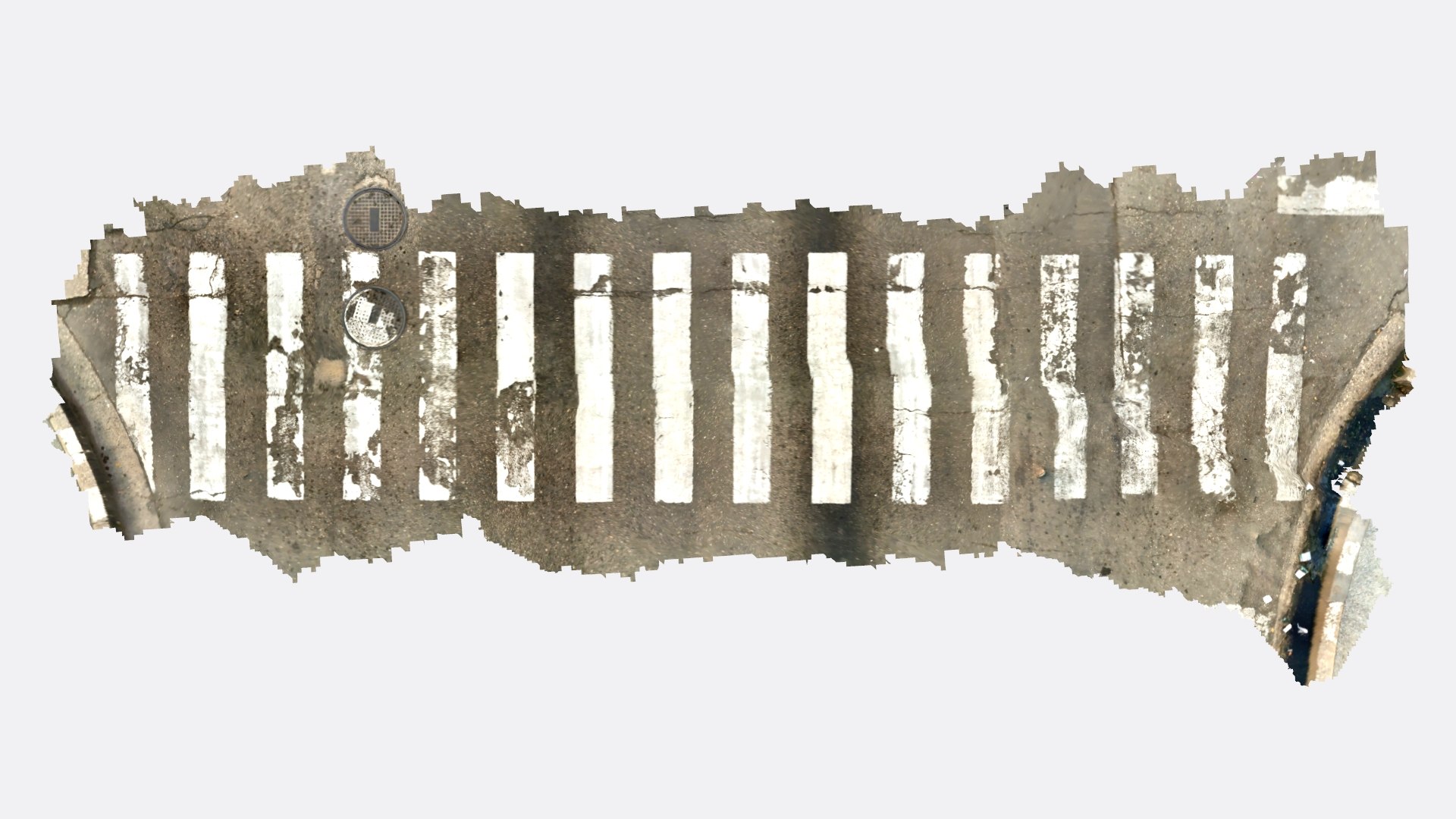 Old Crosswalk 3D - TurboSquid 1968324