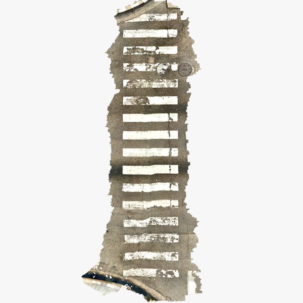 Old Crosswalk 3D - TurboSquid 1968324