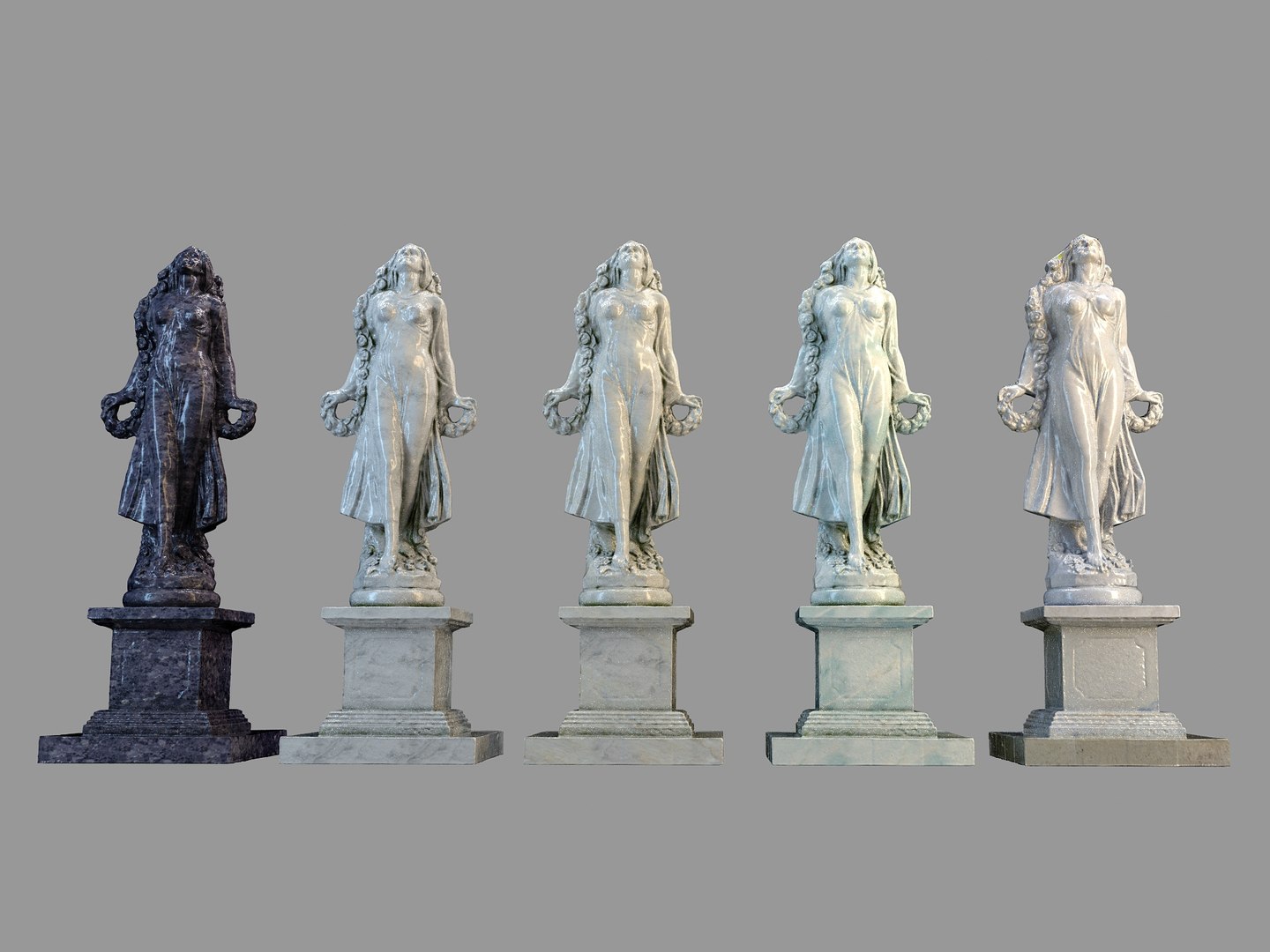 3D Classic Marble Sculpture - TurboSquid 1538596