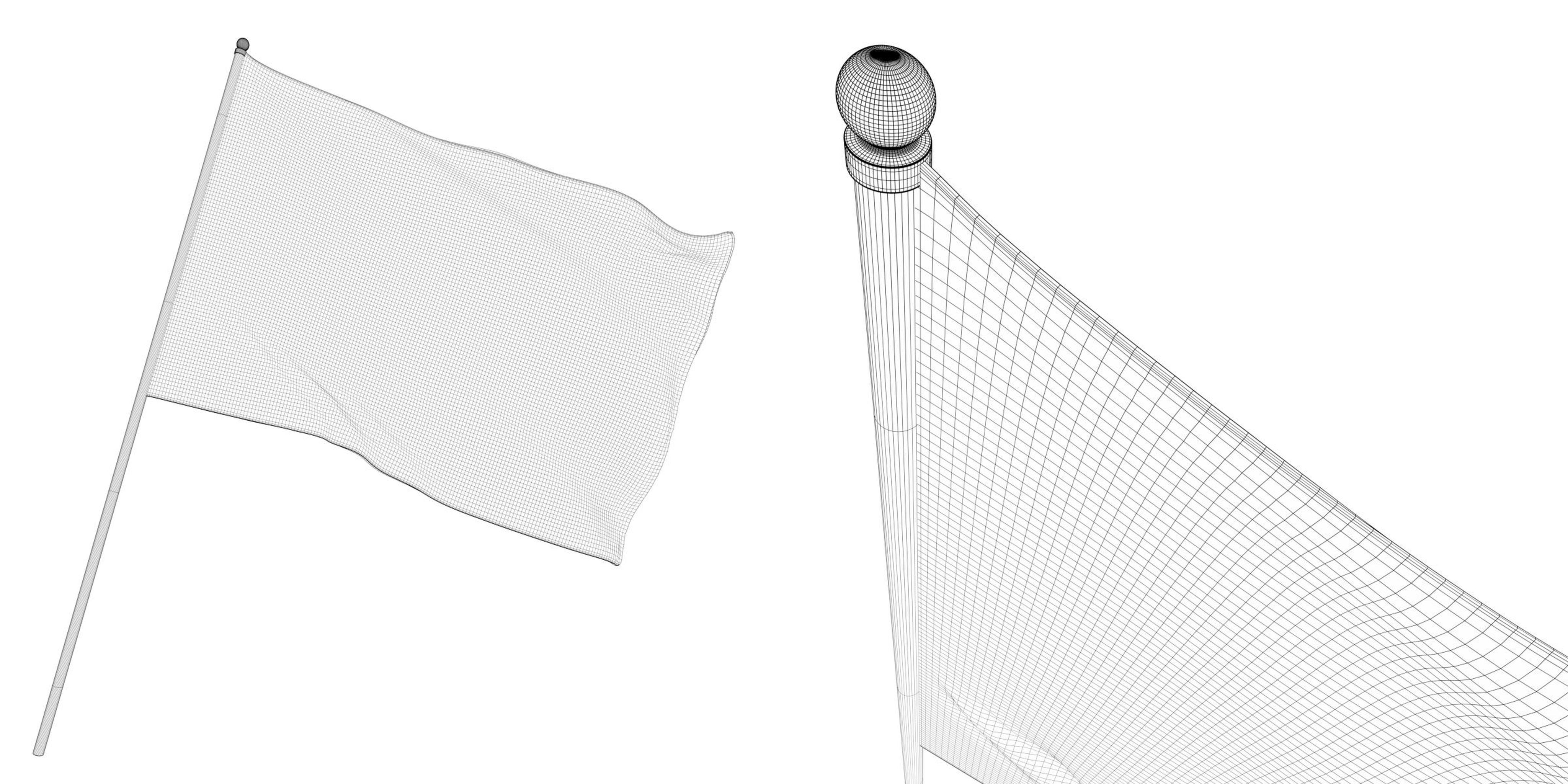 Checkered racing flag 3D model - TurboSquid 1387016