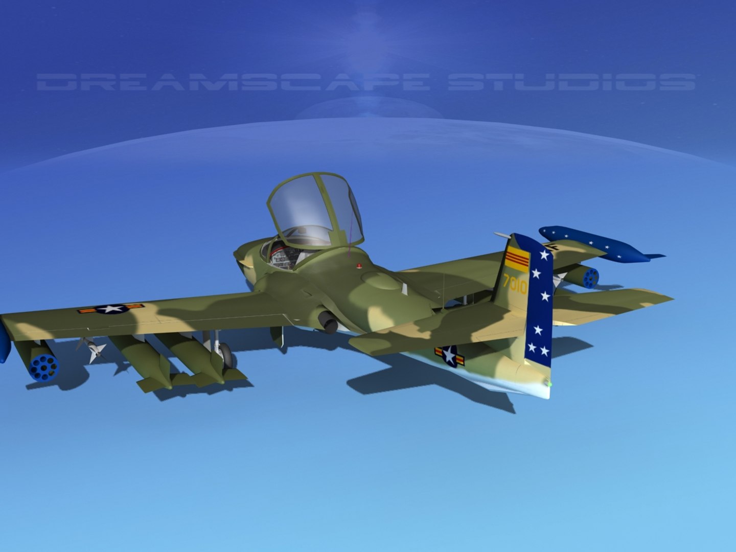 Cessna A-37 Dragonfly Vietnam 3d Max