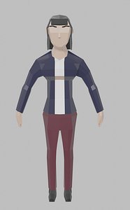 3D Character Woman Rigged Unity - TurboSquid 1567901