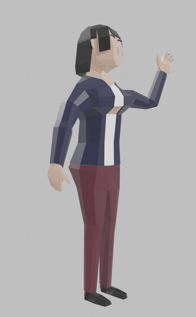 Character Woman Rigged Unity 3D Model - TurboSquid 1567813